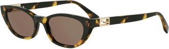 Fendi Baguette Sonnenbrille - - Accessories - unisex - Braun - 54 MM