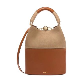 Furla Femme, Sacs, Brun, Taille: ONE Size Sfera Bucket Bag
