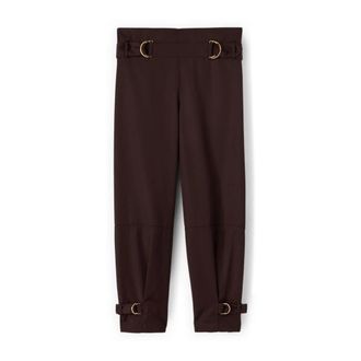 Motivi Polyviskose-Hose mit Riemen - - Trousers - Damen - Braun - 2XS