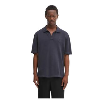 Maison Kitsun&eacute; Maison Kitsun&eacute; Polohemd mit gesticktem Bold Fox Head - - Tops - Herren - Grau - XL
