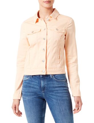 QS by s.Oliver Damen 2143300 Jeansjacke, orange, M