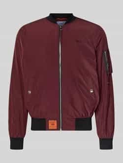 Original Bombers Bomberjacke mit Label-Patch und Eingrifftaschen