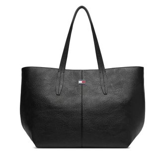 Tommy Jeans Handtasche Tommy Jeans Tjw Slouchy City Tote AW0AW18789 Schwarz