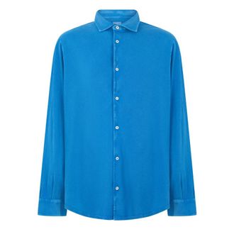 Fedeli Langarmshirt - - Shirts - Herren - Blau - 5XL