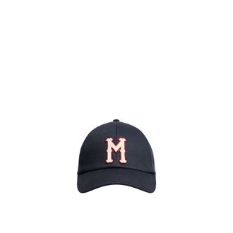 Moncler Moncler Cotton Gabardine Baseball Cap, Men, Blue, Size: One Size