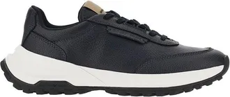 Emporio Armani Grained leather sneakers with logo Man 10
