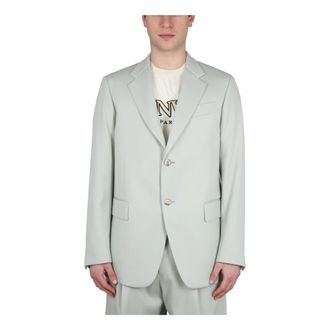Lanvin Einreihiger Mode-Blazer - - Jackets - Herren - Gr&uuml;n - L