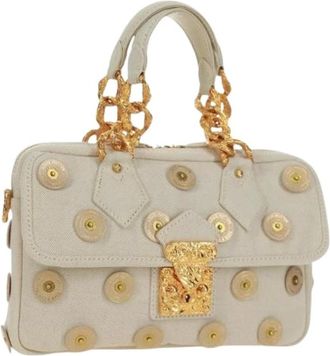 Louis Vuitton Sac &agrave; main en toile Pre-owned - Femme - Pre-owned - Blanc - Taille: ONE Size