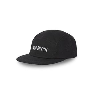 Von Dutch Casquette Homme & Femme 100% Coton, Casquette 5 panel, D&eacute;contract&eacute;e et Confortable, Noir, Taille TU