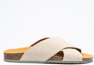 Zouri Herren vegan Sandalen Sonne Leinen Beige