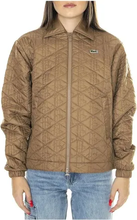 Lacoste Femme, Vestes, Brun, Taille: 34 FR Vestes
