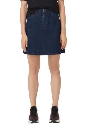 QS by s.Oliver Q/S designed by - s.Oliver Damen 41.909.79.4429 Rock, Blue Denim Non Stretch, (Herstellergröße: 34)