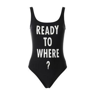 Moschino Ready To Where Badeanzug - - Swimwear - Damen - Schwarzk - S