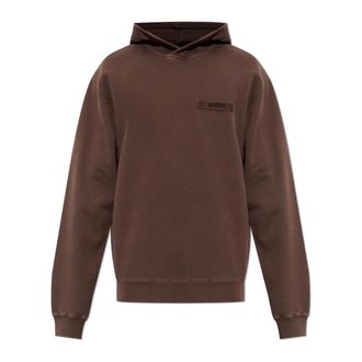 Jacquemus Homme, Sweatshirts et sweats &agrave; capuche, Brun, Taille: L Sweat &agrave; capuche Gros Grain