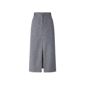 Sessun Baumwollmischung Midirock - - Skirts - Damen - Blau - M