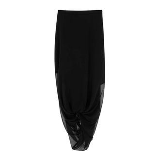 Maison Margiela Femme, Jupes, Noir, Taille: 32 FR Midi Skirt