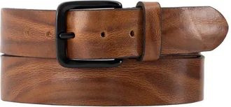 Lindenmann Herren G&uuml;rtel braun Glattleder