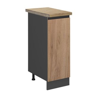 Vicco Apothekerschrank R-Line, Goldkraft Eiche, 30 cm, AP Eiche, Vicco