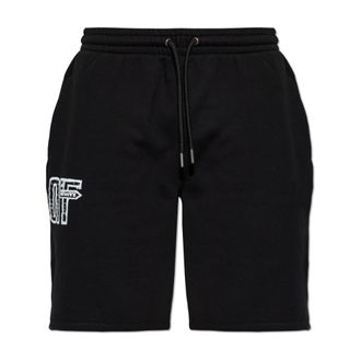 Off-white Sweatshorts mit Print-Logo - - Shorts - Herren - Schwarzk - L