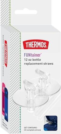 Thermos Thermos Pailles de rechange pour bouteille Funtainer de 355 ml, transparentes