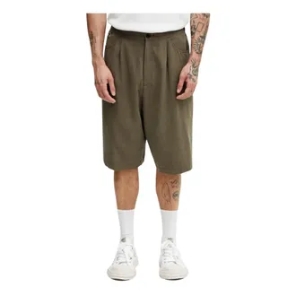 Undercover High-Waist Pleated Shorts - - Shorts - Herren - Gr&uuml;n - XL