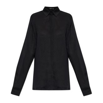 Tom Ford Seidenhemd - - Blouses & Shirts - Damen - Schwarzk - XS