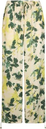 Liu Jo Femme, Pantalons, Multicolore, Taille: 36 FR Printed Satin Pantalons