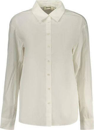 Desigual Chemise Manches Longues - Femme - Blouses et Chemises - Blanc - Taille: 44 FR