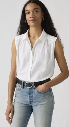 Levi's Londyn Popover Top mit kurzen &Auml;rmeln - Damen - Wei&szlig; / Wei&szlig;