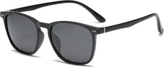 Generic Lunettes De Soleil Polaris&eacute;es Tendance &Agrave; Monture Carr&eacute;e For Hommes Et Femmes(Black)