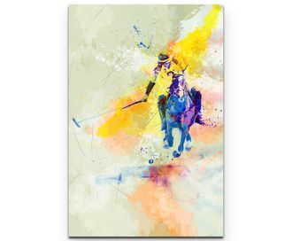 Paul Sinus Art Polo II 90x60cm auf Leinwand gespannt fertig zum aufh&auml;ngen