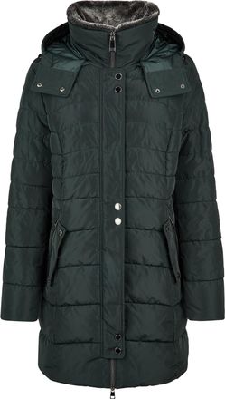 Barbara Lebek Jacke Down Free mit Kapuze und Webpelz - 46