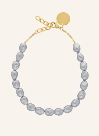 Vanessa Baroni Vanessa Baroni Halskette Organic Pearl Necklace Short Pearl By Glambou gold