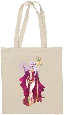 Generic Magician Sorcerer Sac fourre-tout en coton naturel avec robe rouge