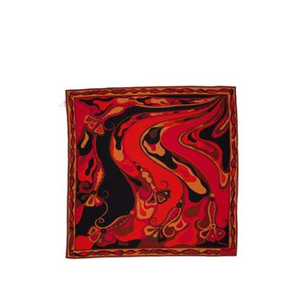 Pucci Orchidee-print Silk Carr&egrave; Scarf