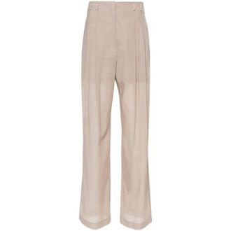 Philosophy di Lorenzo Serafini Femme, Pantalons, Beige, Taille: 38 FR Pantalon large