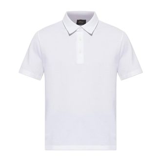 Brioni Polohemd aus Baumwolle - - Tops - Herren - Wei&szlig; - 2XL