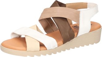 2Go Shoe Company Damen 8049-804 Keilsandale, weiß/beige, 36 EU