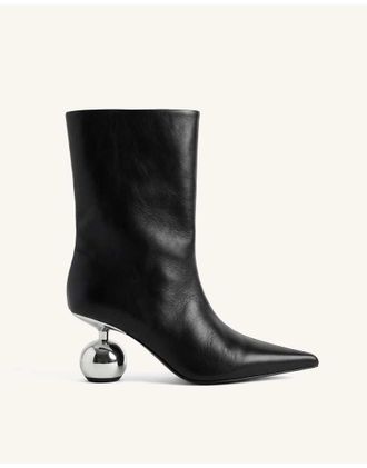 JW PEI Seraphine bottines &agrave; bout pointu et talon sph&eacute;rique noires