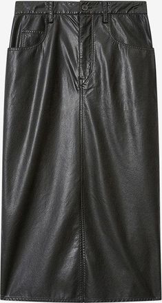 Isabel Marant Jupe Nilauria Effet Cuir - Femme - Noir - Taille 34 - Marant &Eacute;toile
