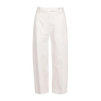 Moncler Femme, Pantalons, Beige, Taille: 34 FR Genius 1952 Pantalon Cropped Ceinturé