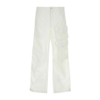 Ten c Homme, Pantalons, Blanc, Taille: XL Pantalon Cargo en Nylon