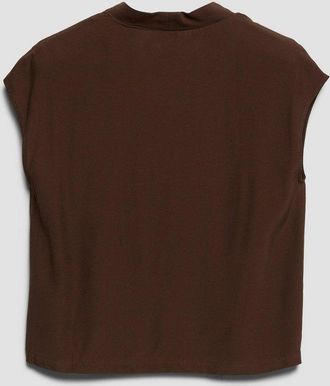 s.Oliver Blusentop Bluse &Auml;rmellose Viskose-Bluse mit V-Ausschnitt