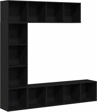 vidaXL Bibliothèque 3 pcs Chêne noir 36 x 30 x 143 cm Vidaxl