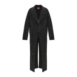 Diesel Long W-Sayta Coat - - Knitwear - Damen - Grau - S