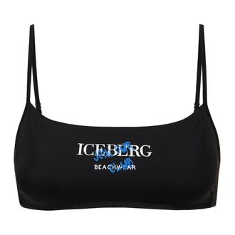 Iceberg Femme, Maillots de bain, Noir, Taille: 42 FR Essential Bikini Top