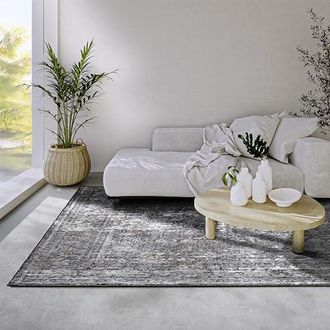 Villeroy & Boch Kurzflor Teppich Dorothee - Klassischer Wohnzimmerteppich - Dicht gewebt - Vintage Teppich für Wohnzimmer, Schlafzimmer, Esszimmer, Flur, Küche - Brau