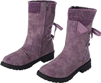 Lazzboy Bottines Femmes Talon Boots Femme Pieds Sensibles Cuir Lacet Chaussures Impermeable Securite Rangers Bottes Confortable Automne Pour Pieds Larges Chel