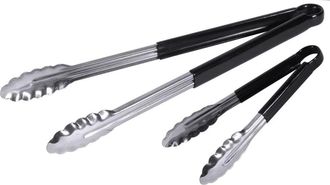 Contacto Edelstahl Universalzange 24 cm mit schwarzem Kunststoffgriff