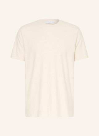 Boglioli Boglioli T-Shirt Mit Leinen weiss